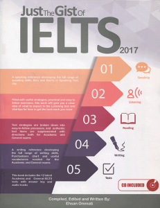کتاب آزمون آیلتس Just The Gist Of IELTS 2017+CD - فروشگاه کتاب زبان تک دات شاپ